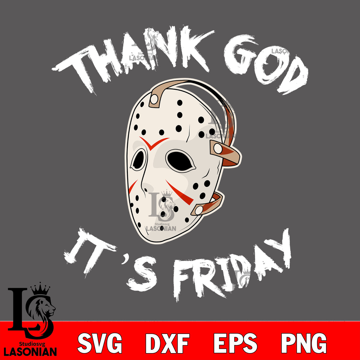 Jason Voorhees Thank god it's friday SVG DXF EPS PNG FILE, Digital Dow ...