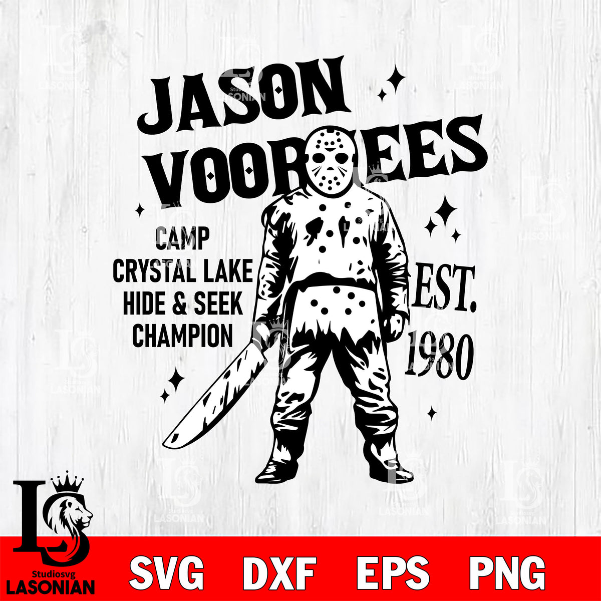 Jason Voorhees EST 1980 – lasoniansvg