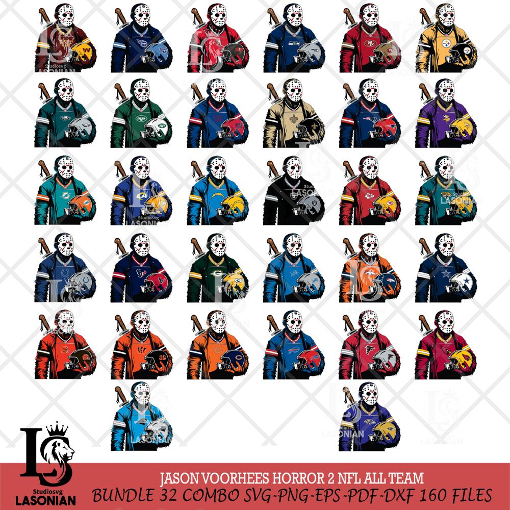Jason Voorhees Horror 2 NFL ALL TEAM – lasoniansvg