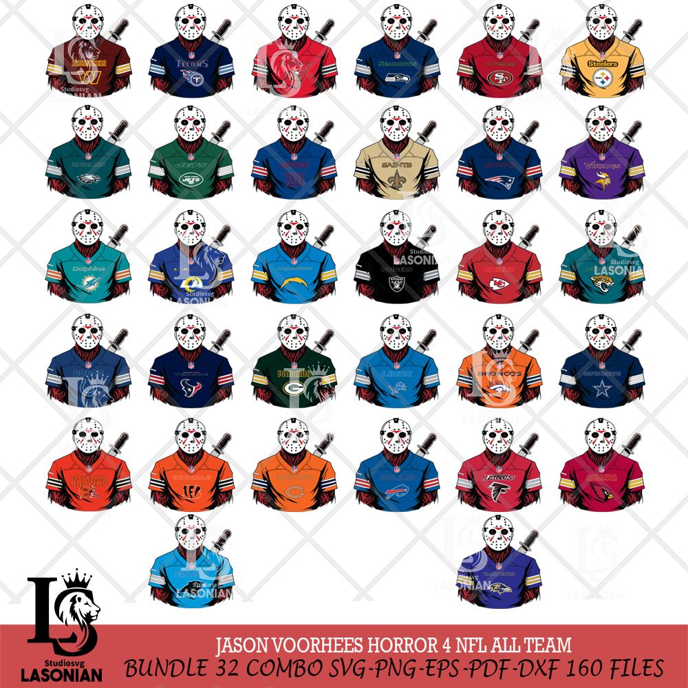 Jason Voorhees Horror 4 NFL ALL TEAM – lasoniansvg