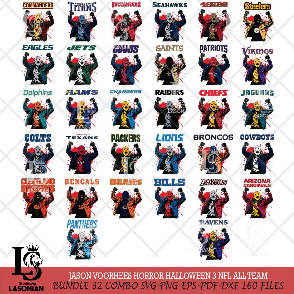 Jason Voorhees Horror Halloween 3 NFL – lasoniansvg