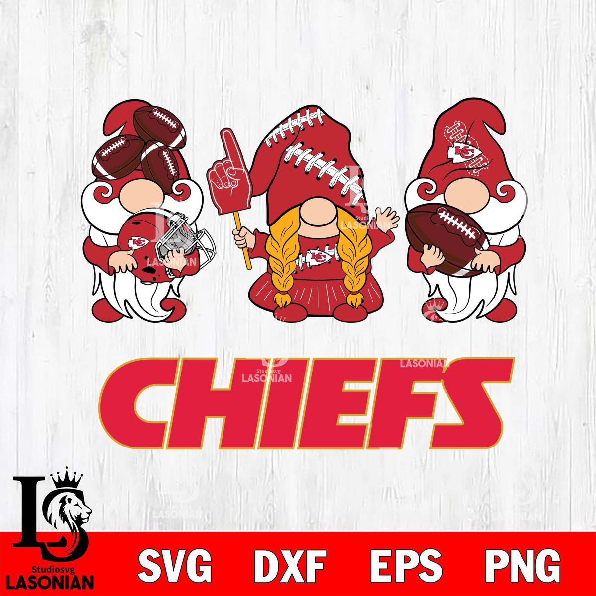 Kansas City Chiefs 3 Gnomes Football – lasoniansvg