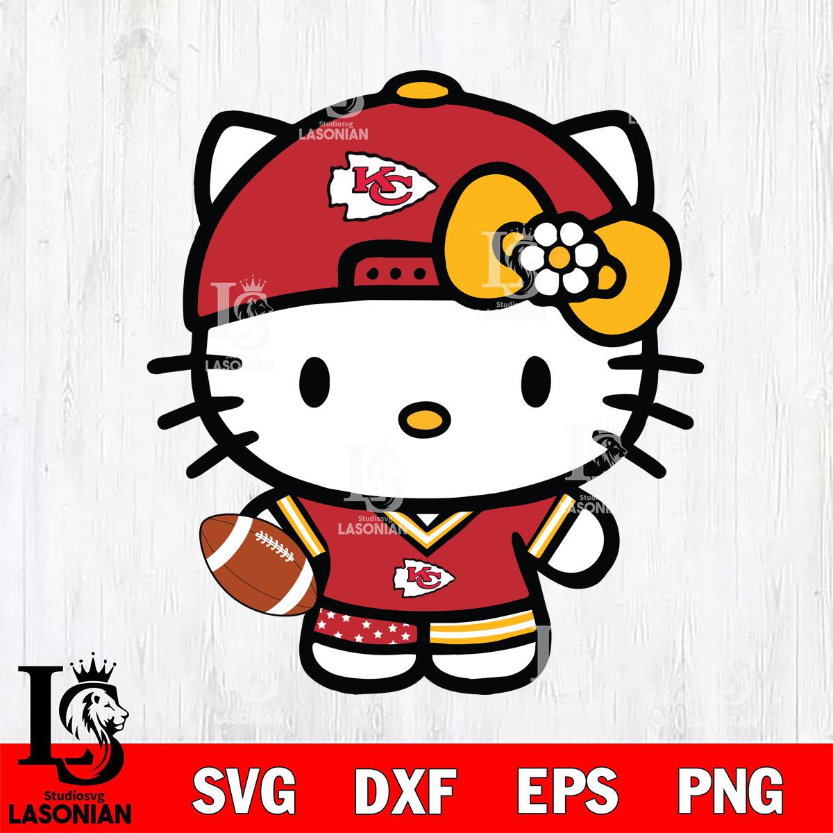 Kansas City Chiefs Cute Hello Kitty Football 10 – lasoniansvg