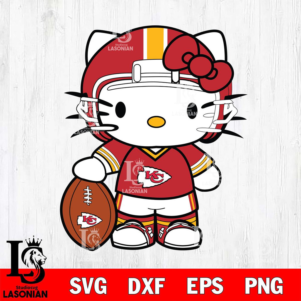 Kansas City Chiefs Cute Hello Kitty Football 3 – lasoniansvg