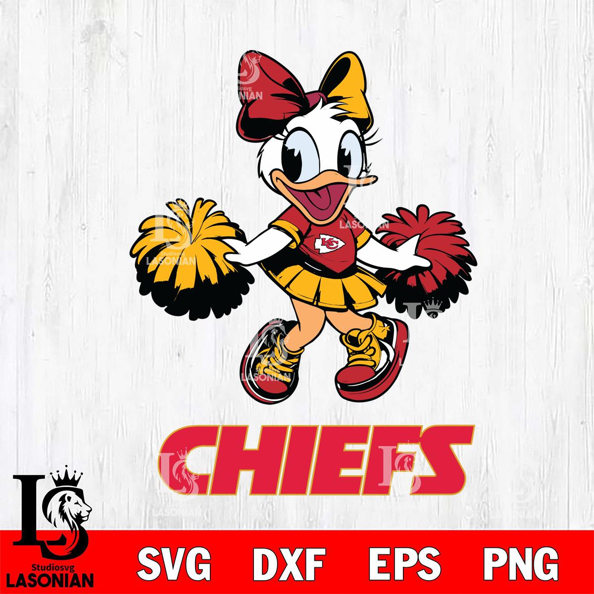 Kansas City Chiefs Daisy Duck Cheerleader Disney – lasoniansvg