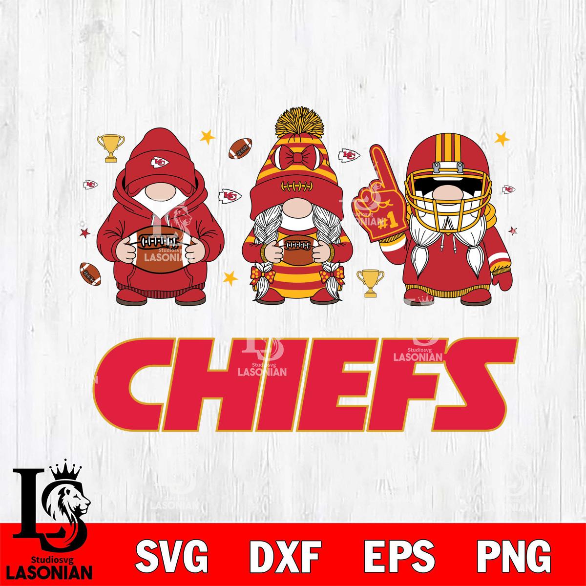 Kansas City Chiefs Gnome #1 Football – lasoniansvg