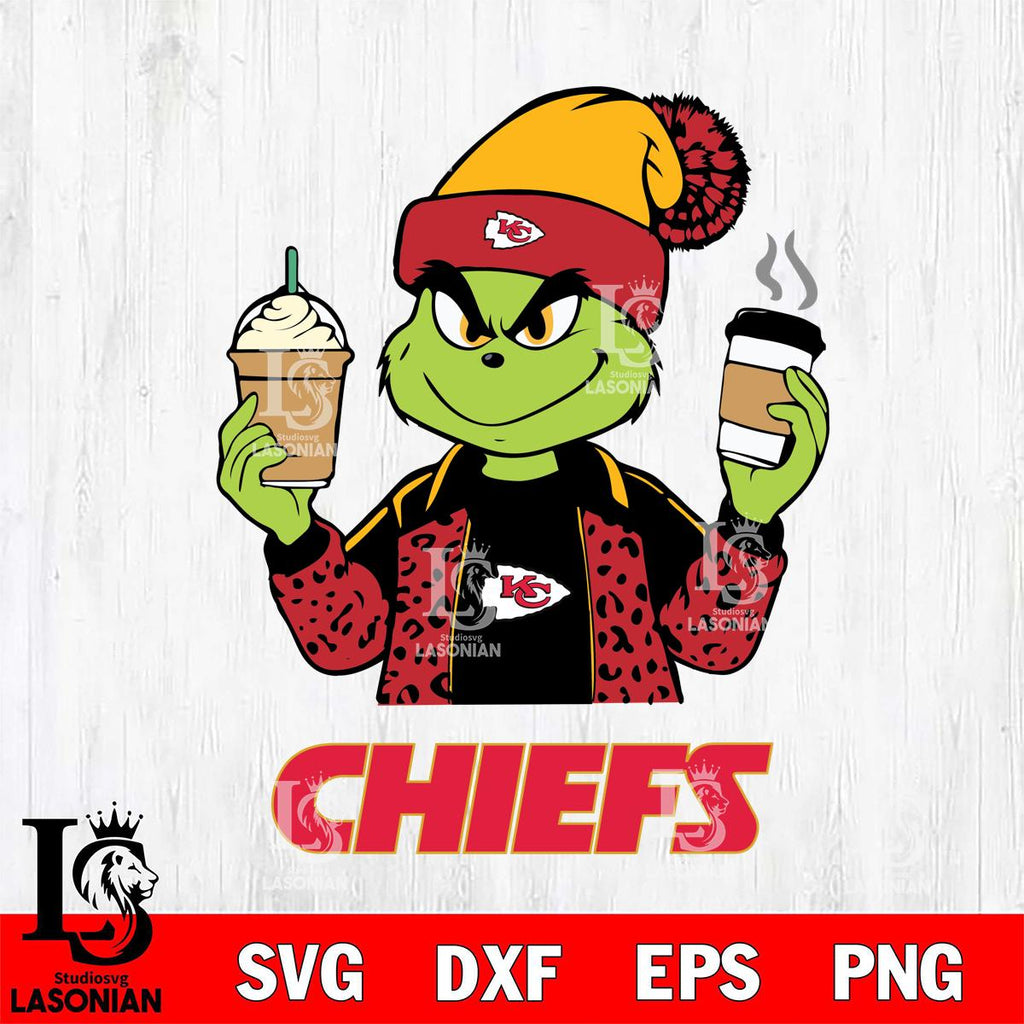 Kansas City Chiefs Grinch 2 coffee – lasoniansvg