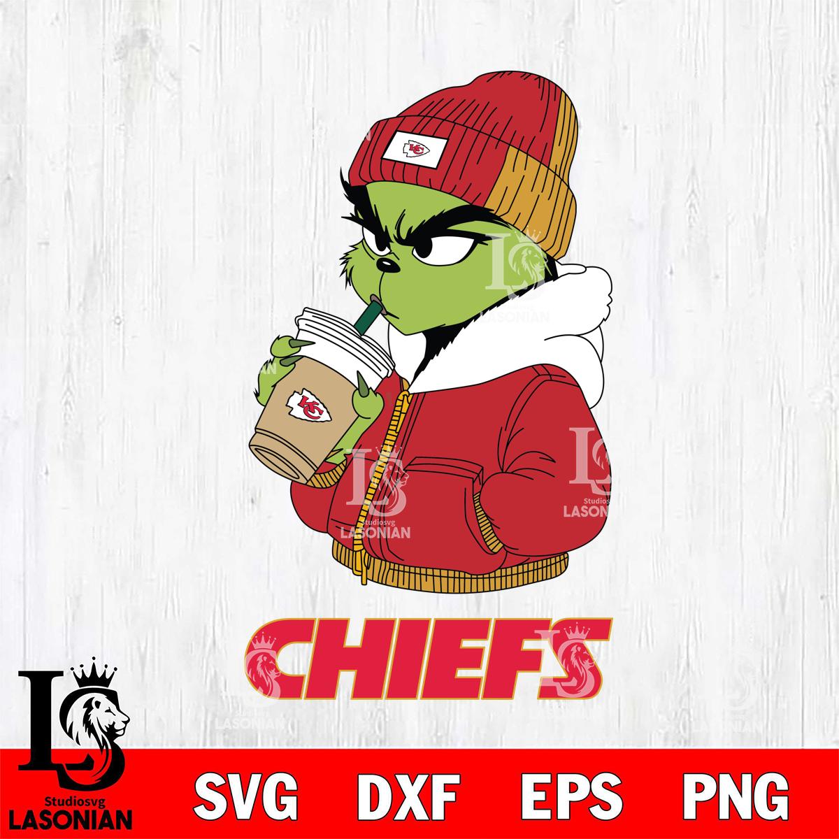 Kansas City Chiefs Grinch Bougie Christmas – lasoniansvg