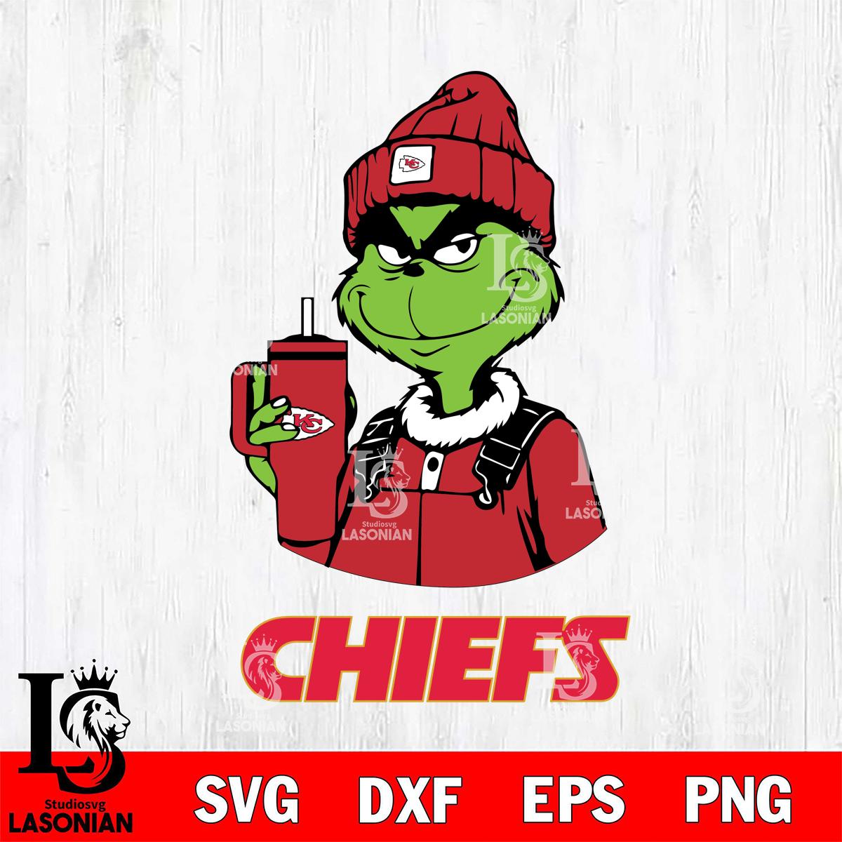 Kansas City Chiefs Grinch Football Christmas – lasoniansvg