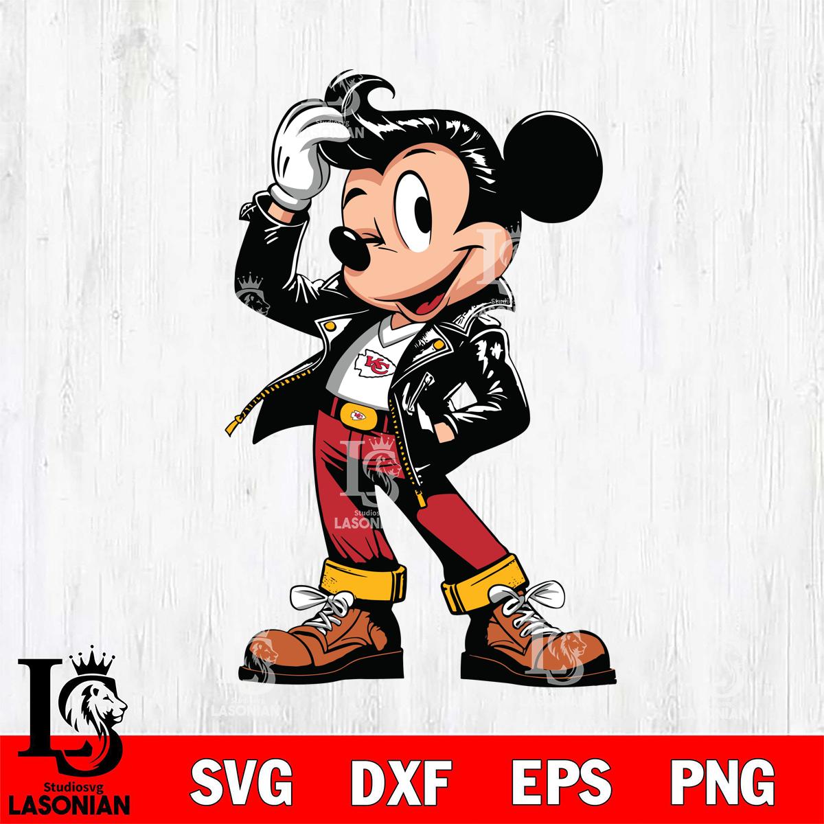Kansas City Chiefs Handsome Mickey Mouse – lasoniansvg