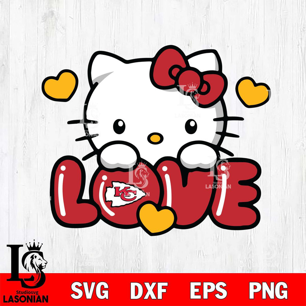 Kansas City Chiefs Hello Kitty Love – lasoniansvg