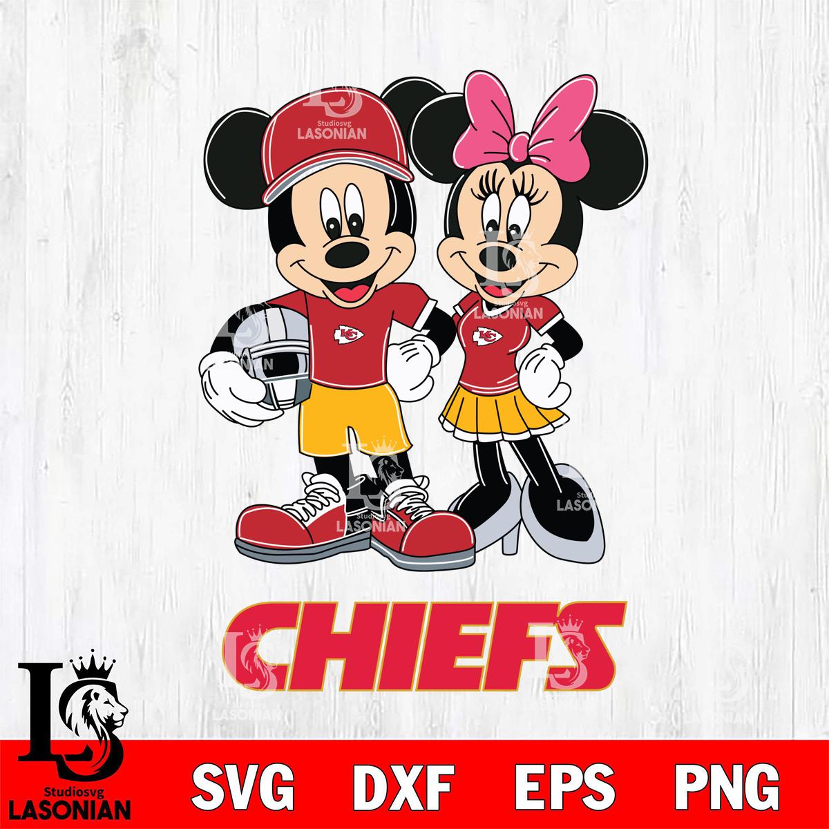 Kansas City Chiefs Mickey Minnie Mouse Helmet – lasoniansvg