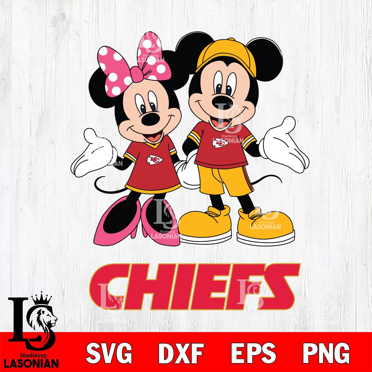 Kansas City Chiefs Mickey Minnie Mouse Sport – lasoniansvg