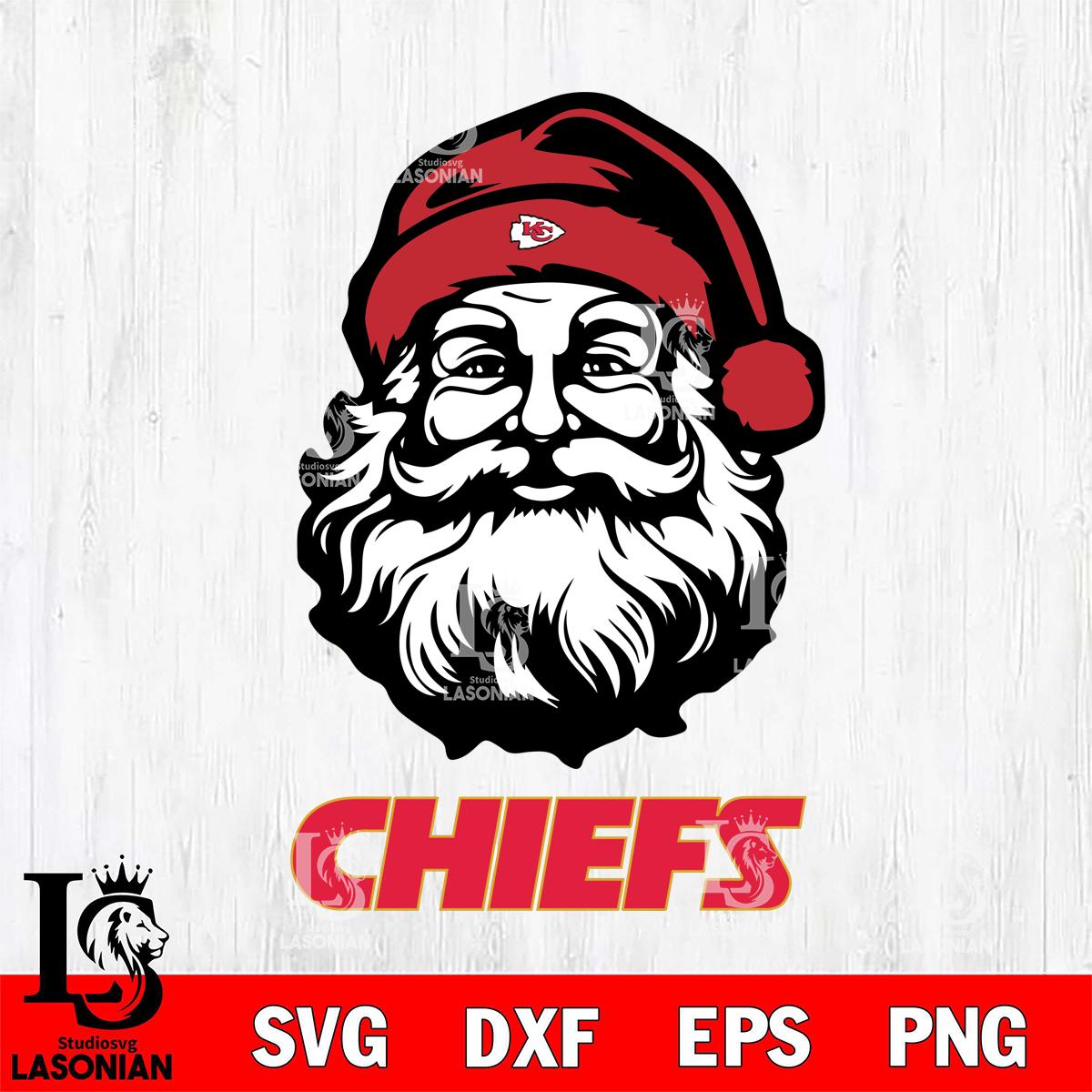Kansas City Chiefs Santa Claus Christmas – lasoniansvg