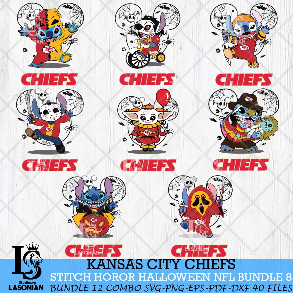 Kansas City Chiefs Stitch Horror Halloween Bundle 8 – lasoniansvg