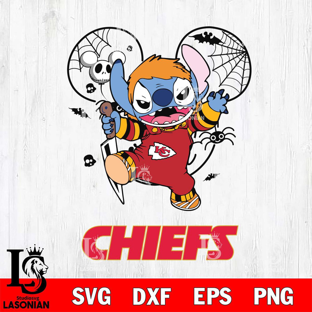 Kansas City Chiefs Stitch Michael Halloween – lasoniansvg