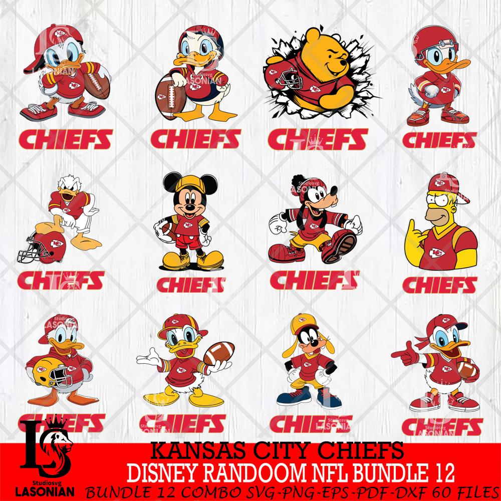Kansas City Chiefs Disney Ramdoom NFL Bundle 12 – lasoniansvg