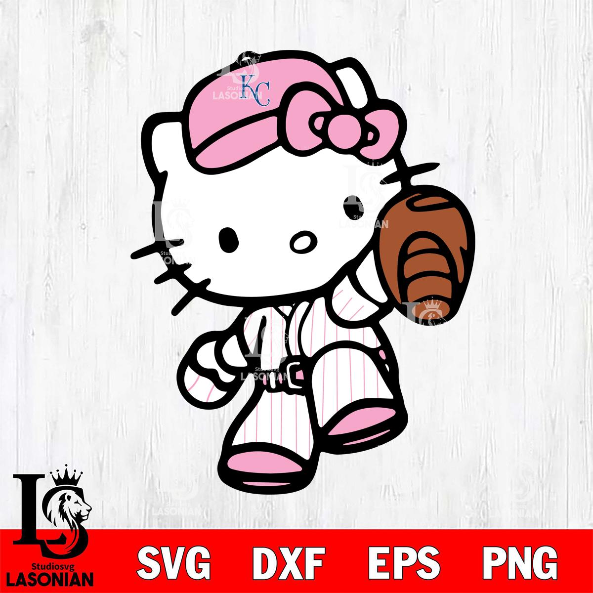 Kansas City Royals Hello Kitty Pink Baseball 3 – lasoniansvg