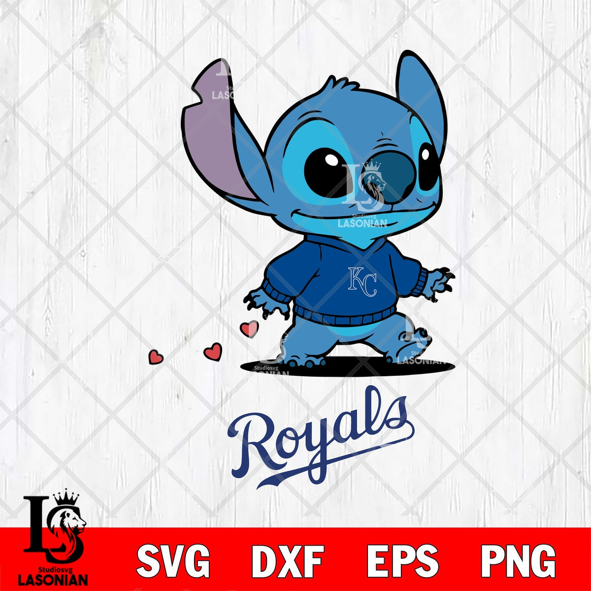 Kansas City Royals Stitch walking cartoon File cut , Criucut , Digital ...