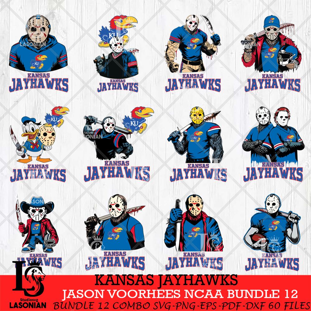 Kansas Jayhawks Jason Voorhees NCAA Bundle 12 SVG – lasoniansvg