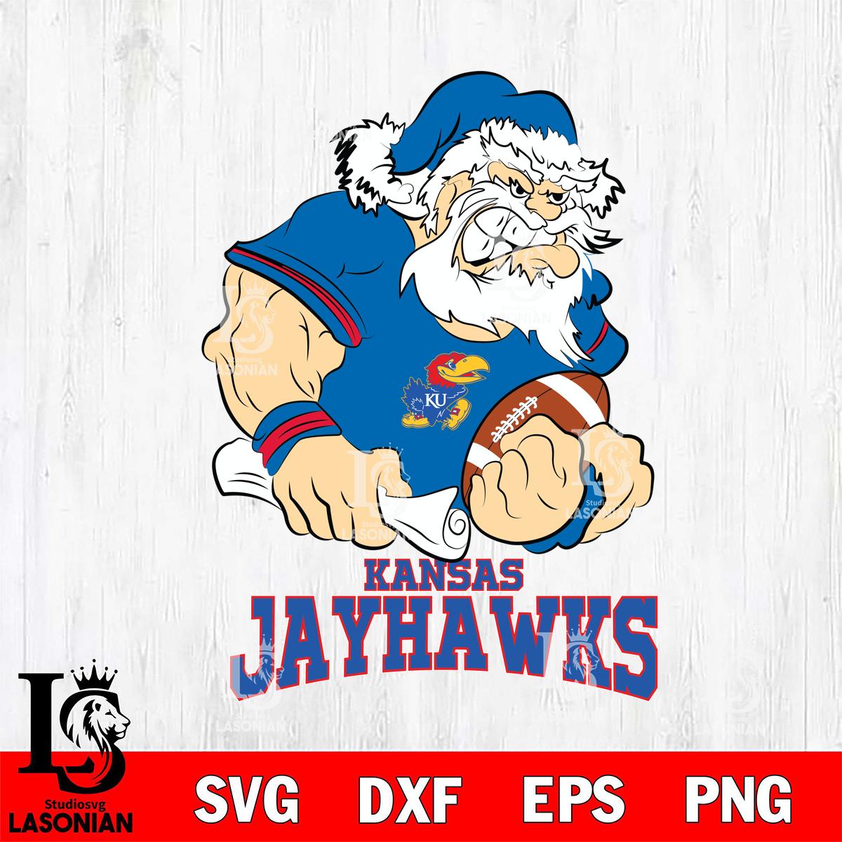 Kansas Jayhawks Santa Claus Angry – lasoniansvg