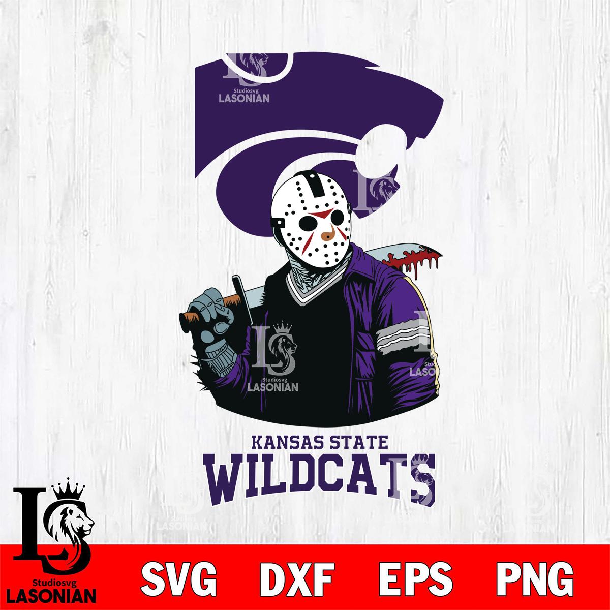 Kansas State Wildcats Jason Voorhees 10 – lasoniansvg