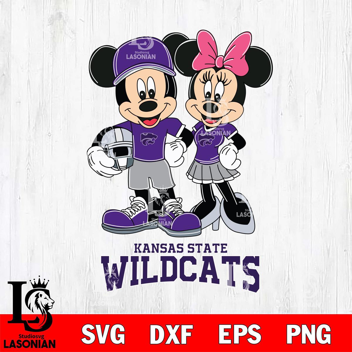Kansas State Wildcats Mickey Minnie Mouse Helmet – lasoniansvg