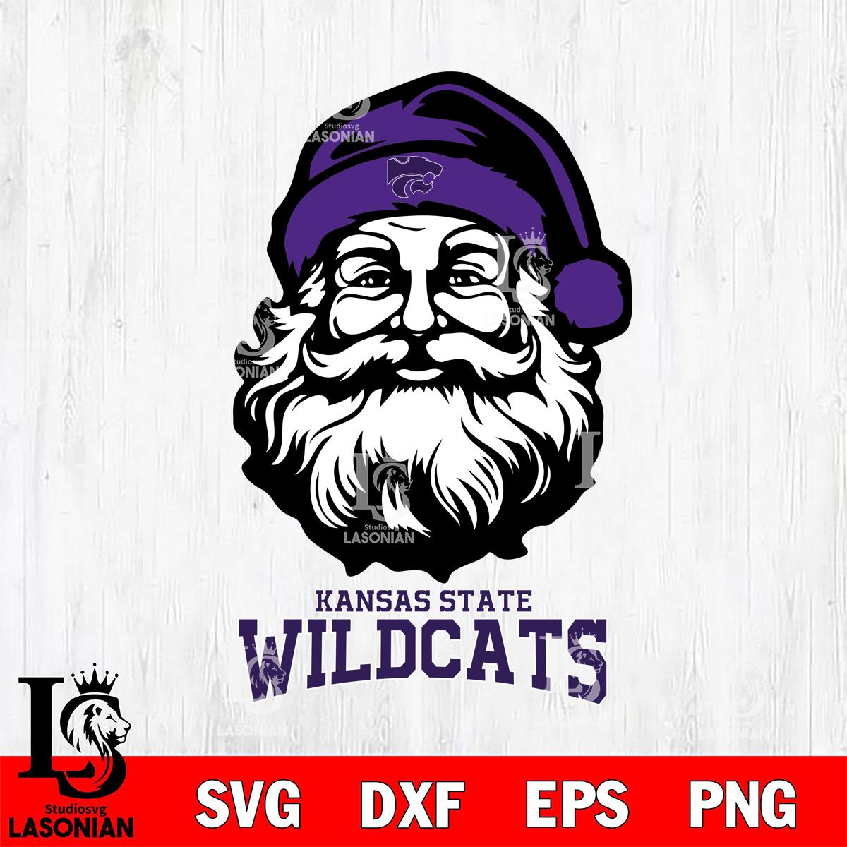 Kansas State Wildcats Santa Claus Christmas – lasoniansvg