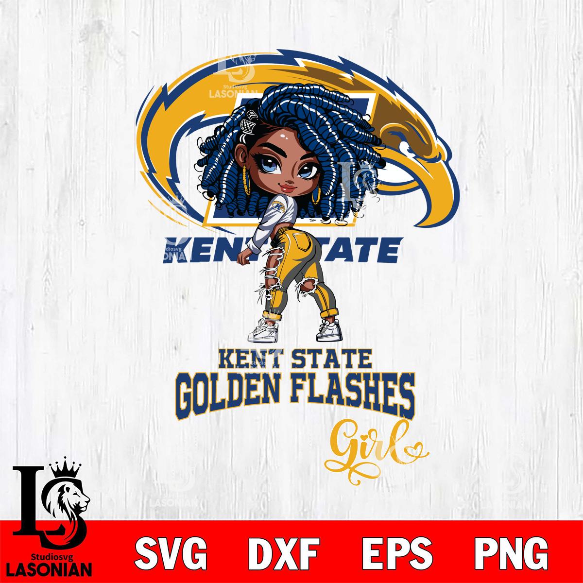 Kent State Golden Flashes Fan Girl – lasoniansvg