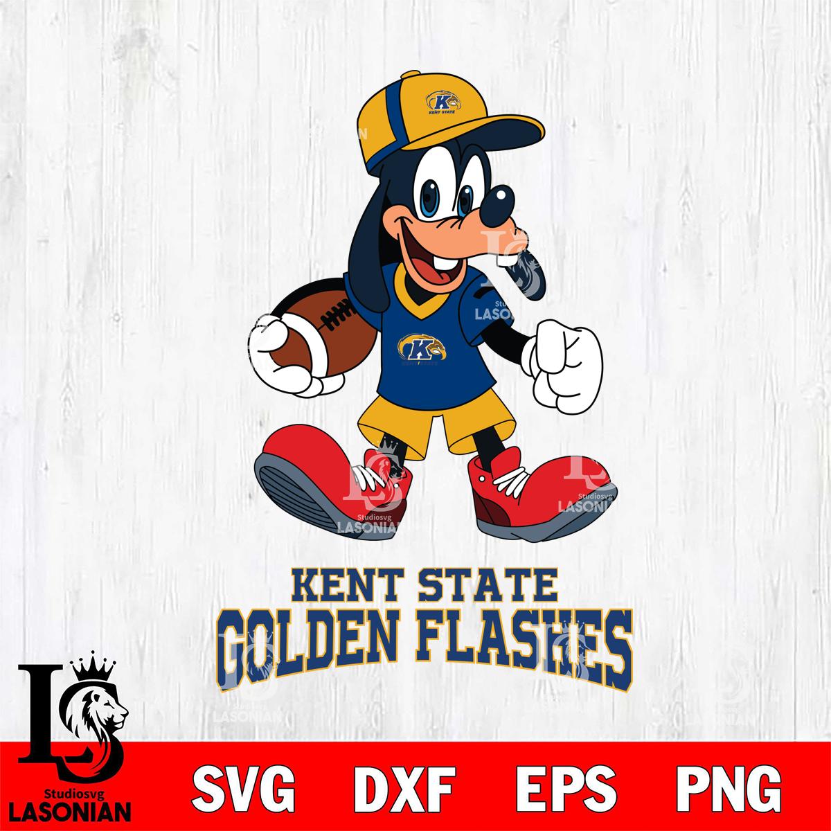 Kent State Golden Flashes Goofy Football Player – lasoniansvg