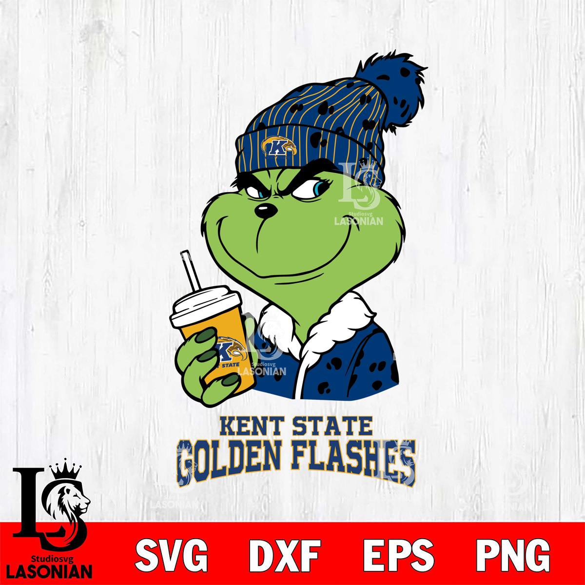Kent State Golden Flashes Grinch Cofffe Christmas – lasoniansvg