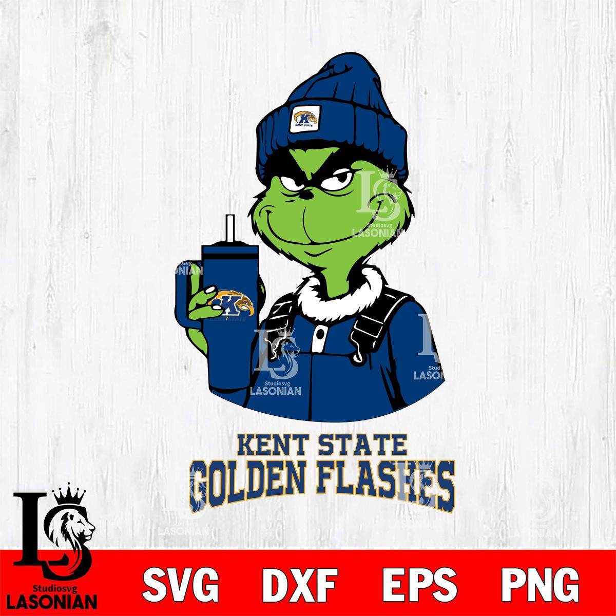 Kent State Golden Flashes Grinch Football Christmas – lasoniansvg