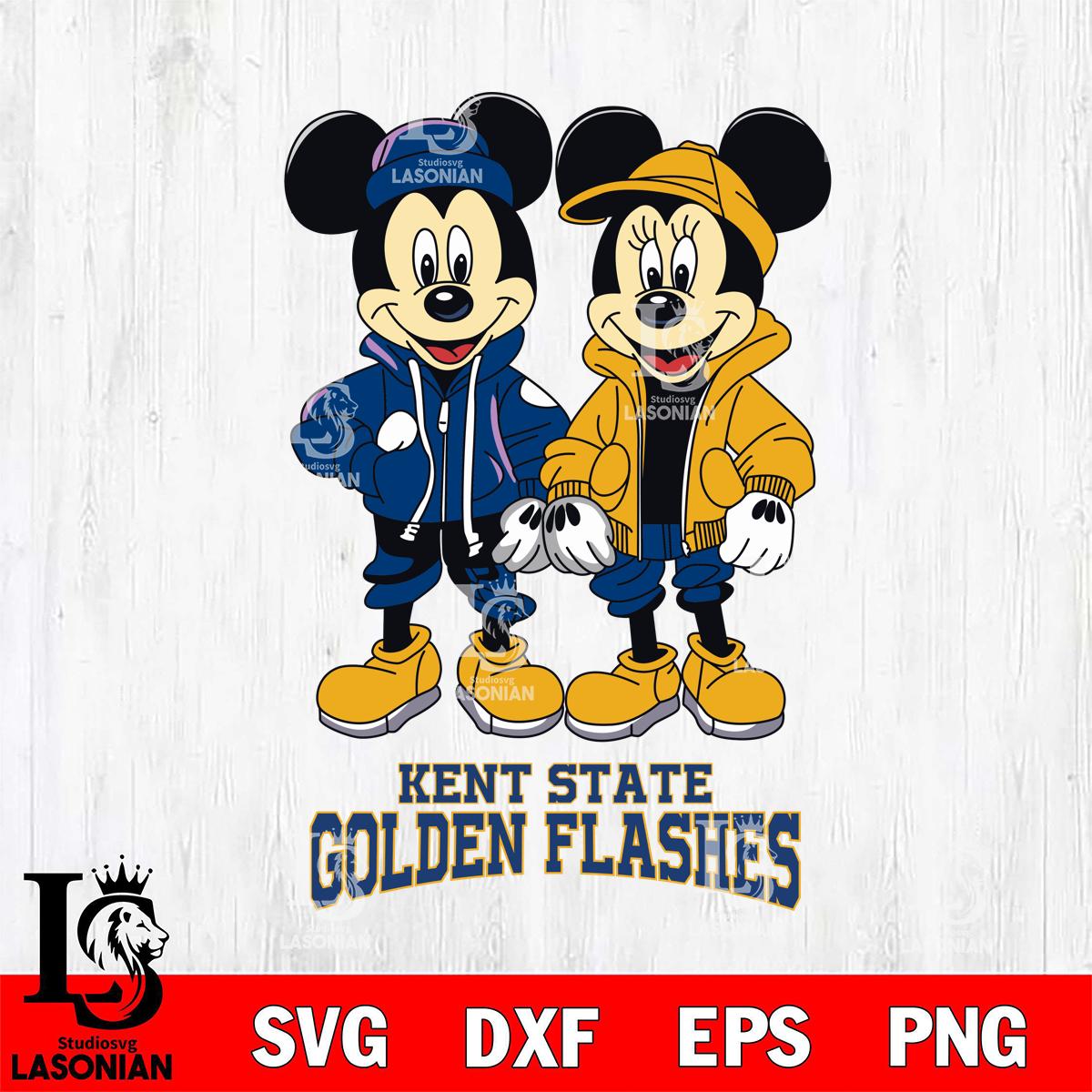 Kent State Golden Flashes Mickey Minnie Mouse Football – lasoniansvg