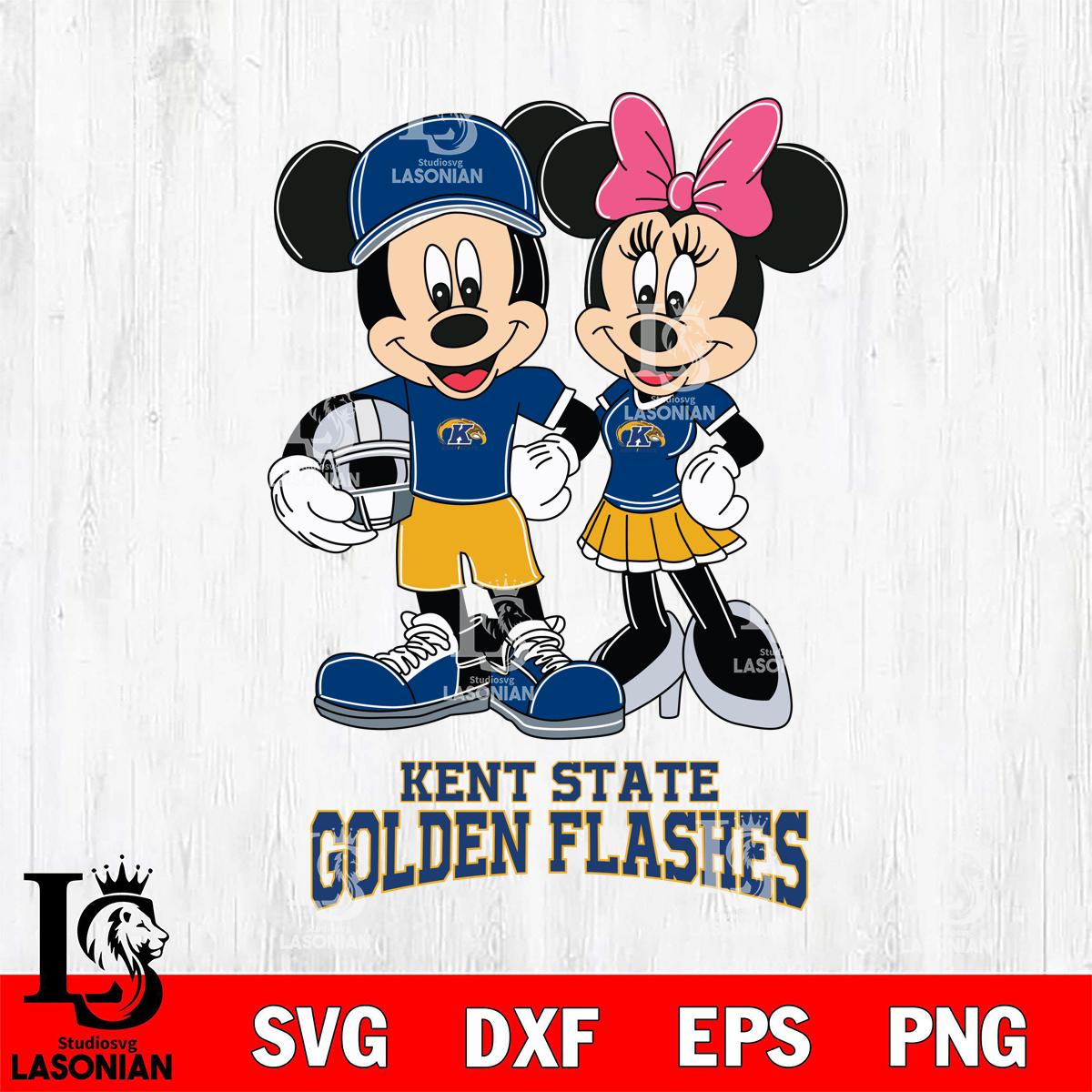 Kent State Golden Flashes Mickey Minnie Mouse Helmet – lasoniansvg