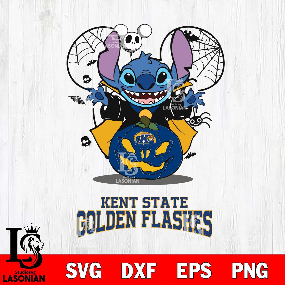 Kent State Golden Flashes Stitch Horror Halloween – lasoniansvg