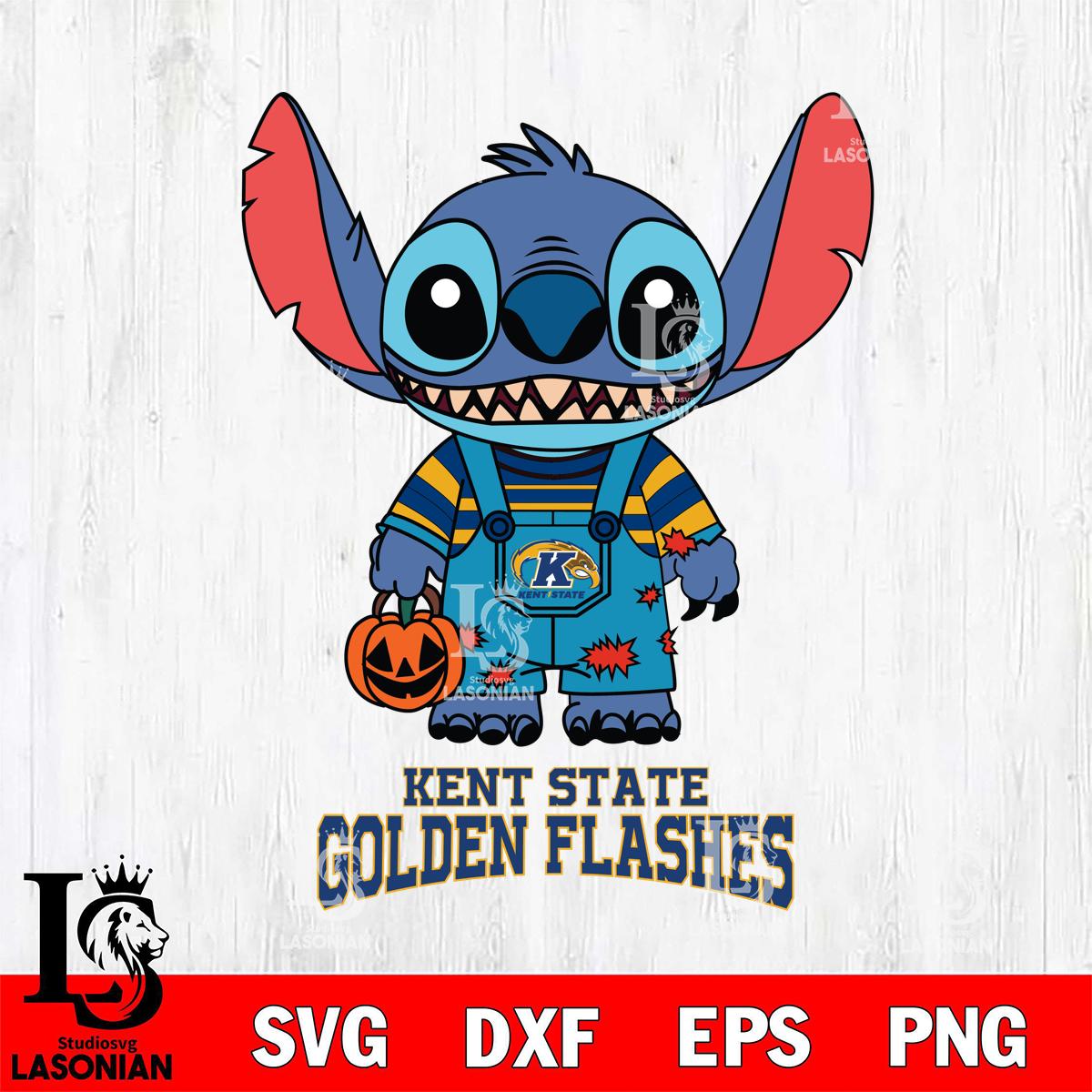 Kent State Golden Flashes Stitch Horror Halloween – lasoniansvg