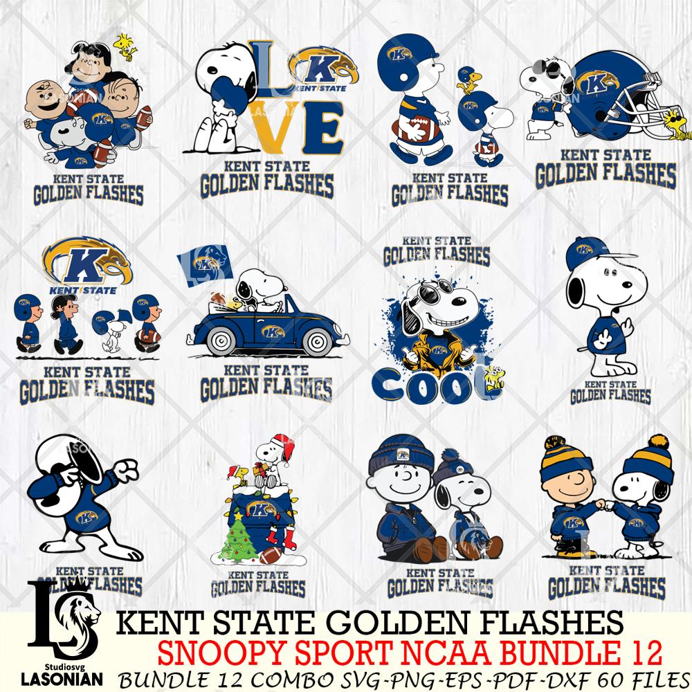 Kent State Golden Flashes Snoopy NCAA Bundle 12 SVG – lasoniansvg