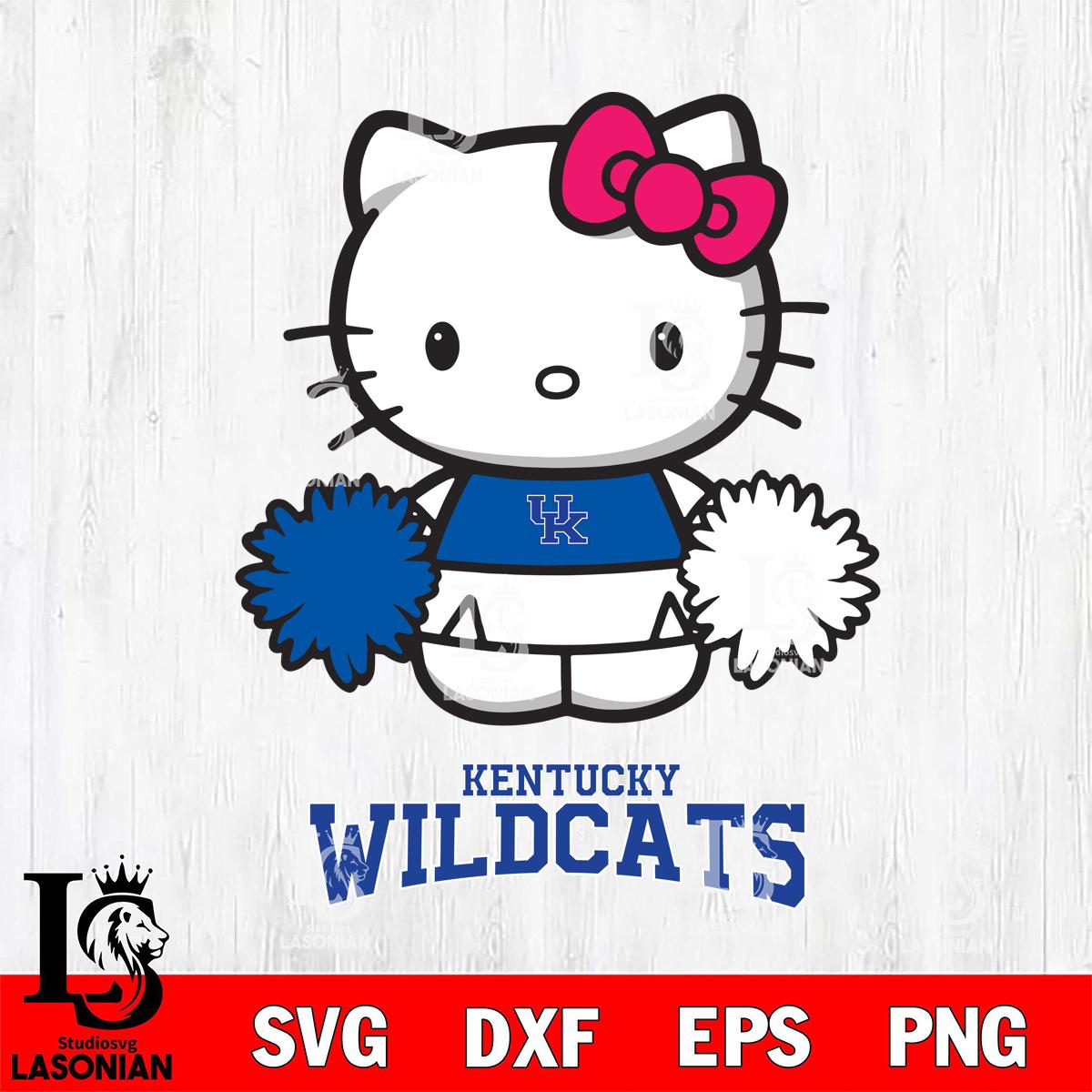 Kentucky Wildcats Hello Kitty Cheerleader 2 – lasoniansvg