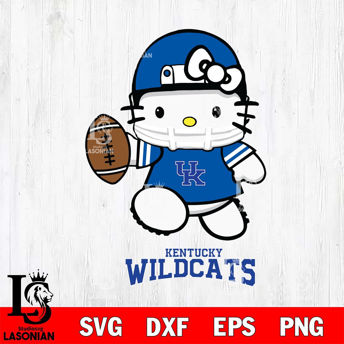 Kentucky Wildcats Hello Kitty NCAA 4 – lasoniansvg