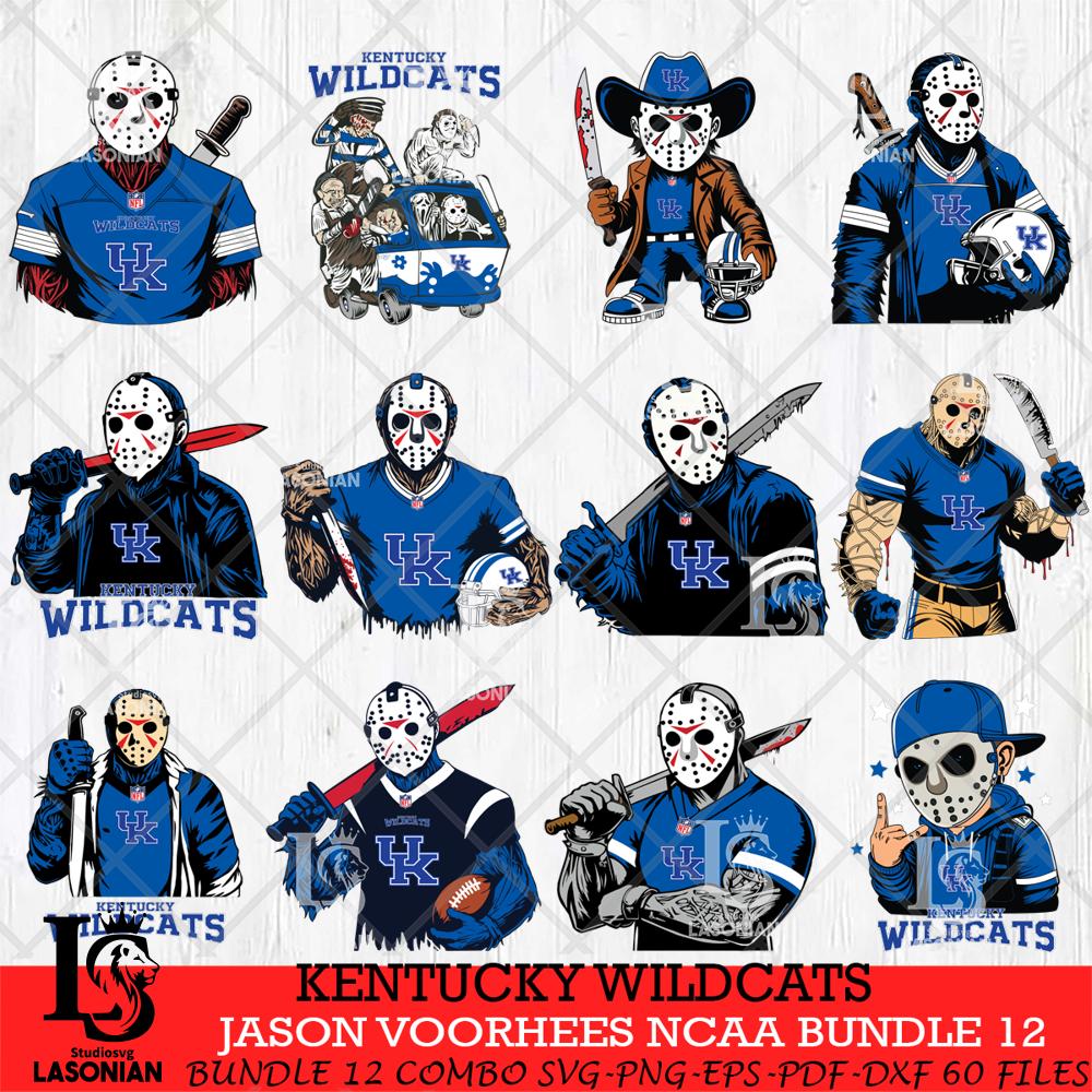 Kentucky Wildcats Jason Voorhees Horror Bundle 12 SVG – lasoniansvg