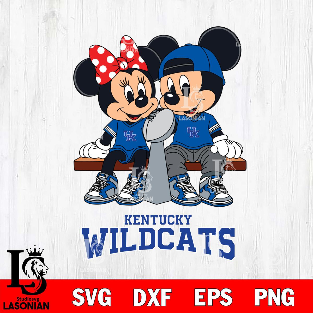 Kentucky Wildcats Mickey And Minnie Football Champions – lasoniansvg