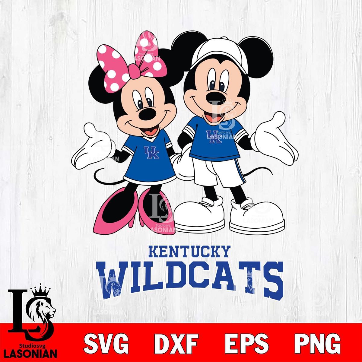 Kentucky Wildcats Mickey Minnie Mouse Sport – lasoniansvg