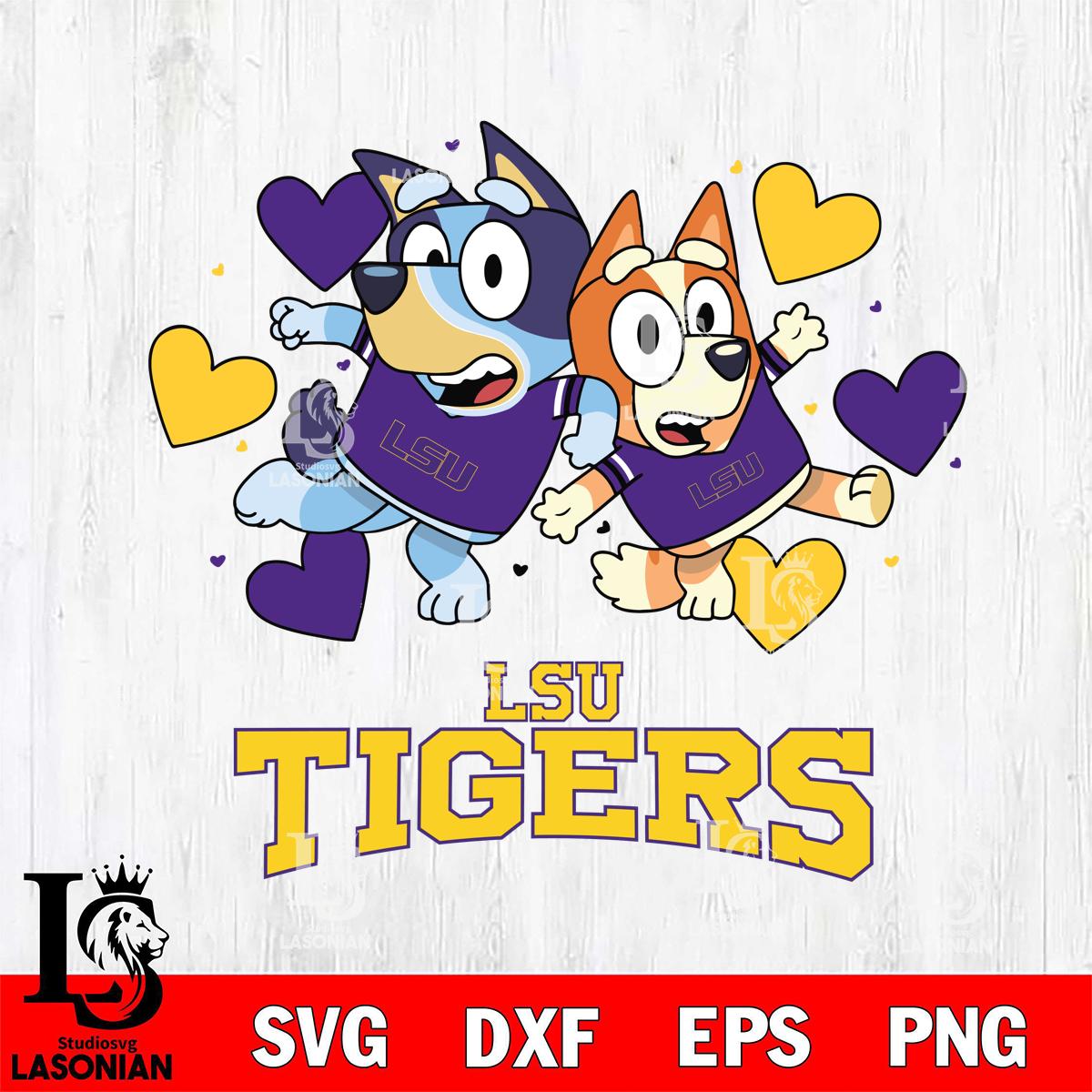 LSU Tigers Bluey & Bingo 10 – lasoniansvg