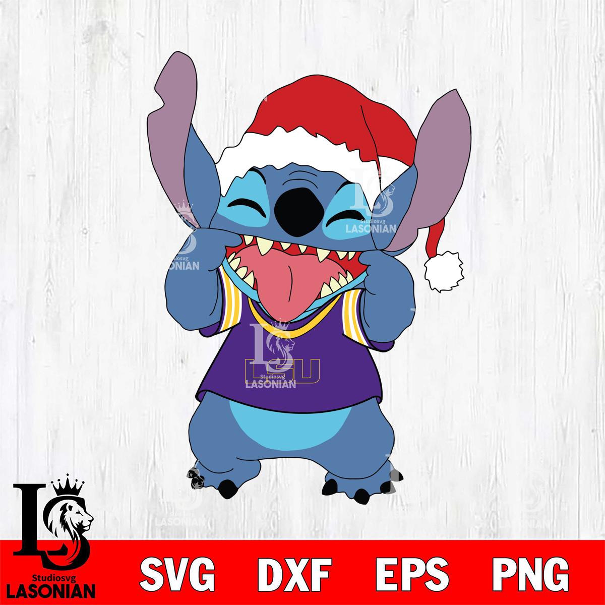 LSU Tigers Christmas Stitch Disney – lasoniansvg