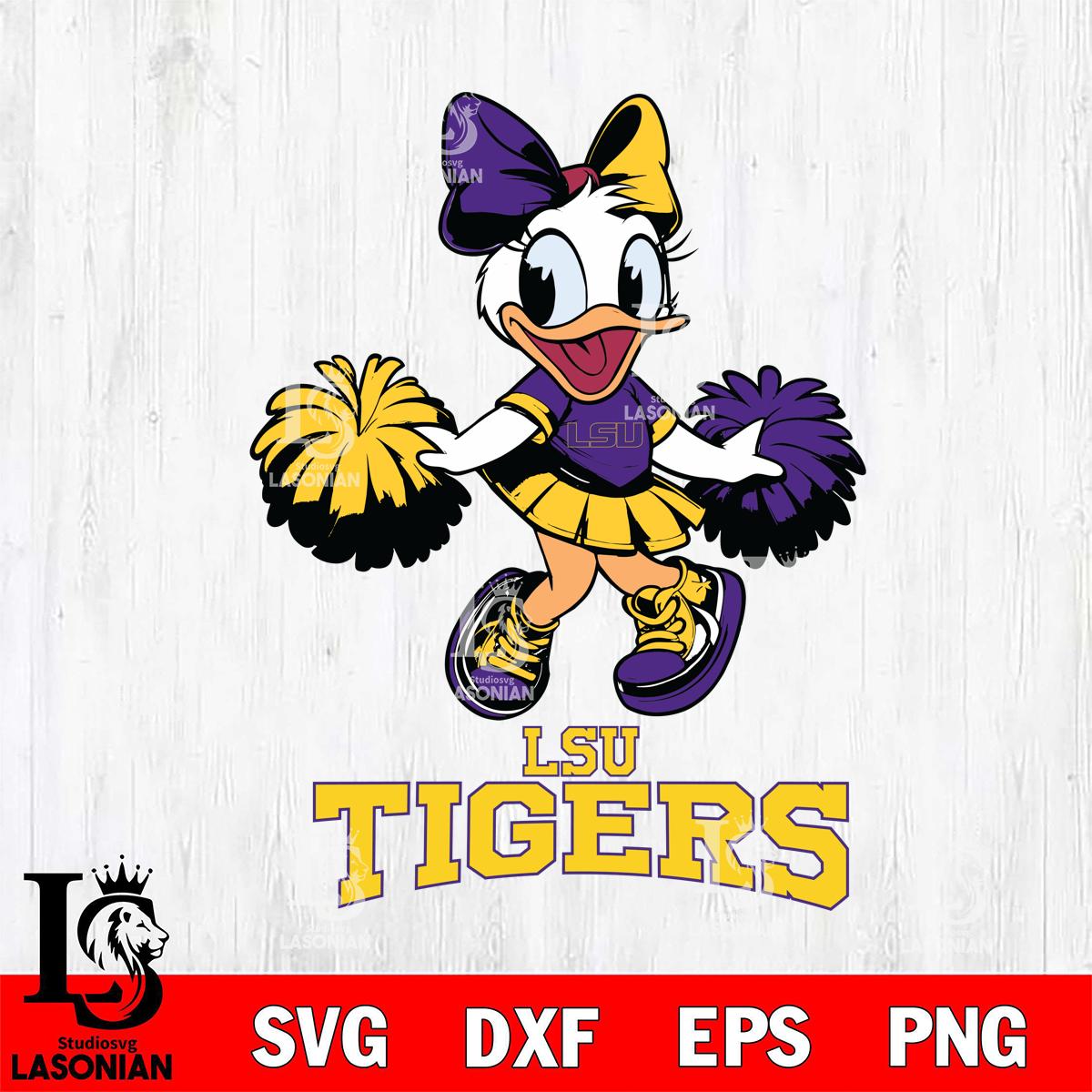 LSU Tigers Daisy Duck Cheerleader Disney – lasoniansvg