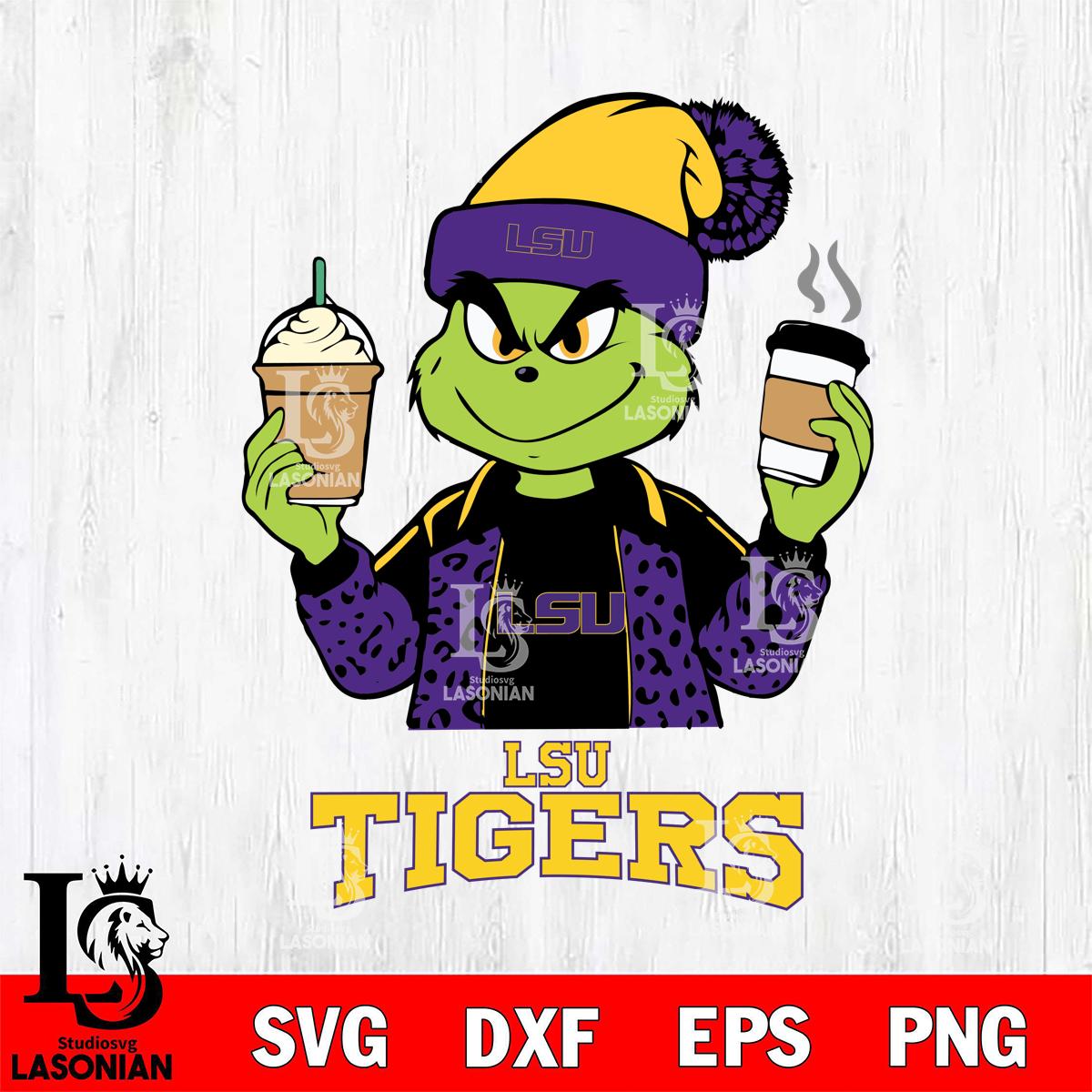 LSU Tigers Grinch 2 coffee – lasoniansvg