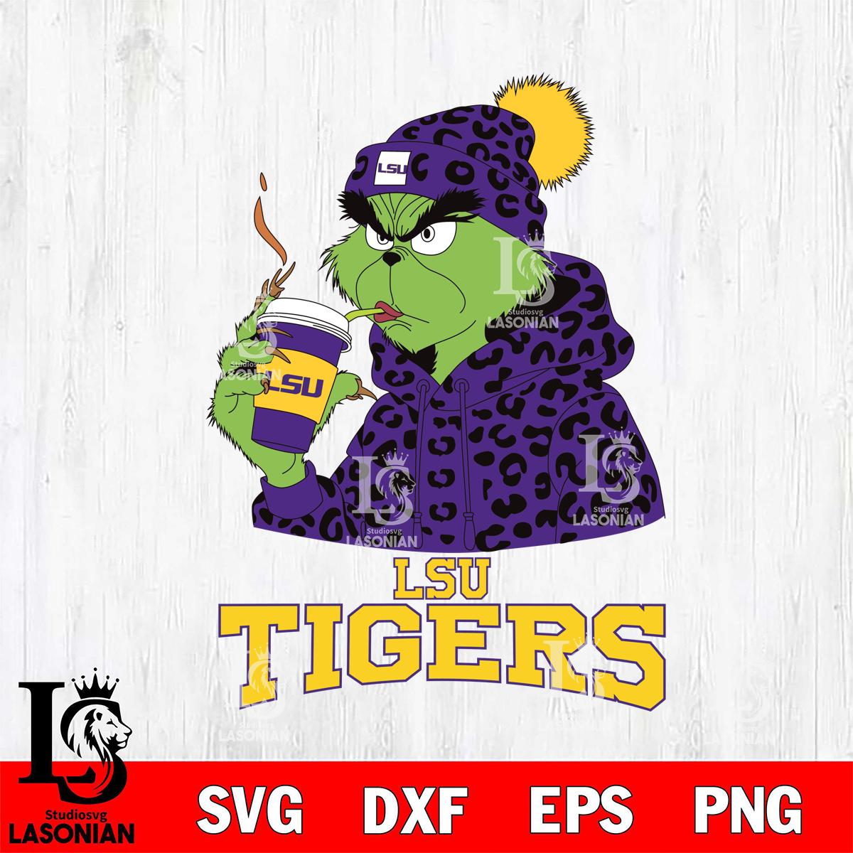LSU Tigers Grinch Leopard Christmas – lasoniansvg