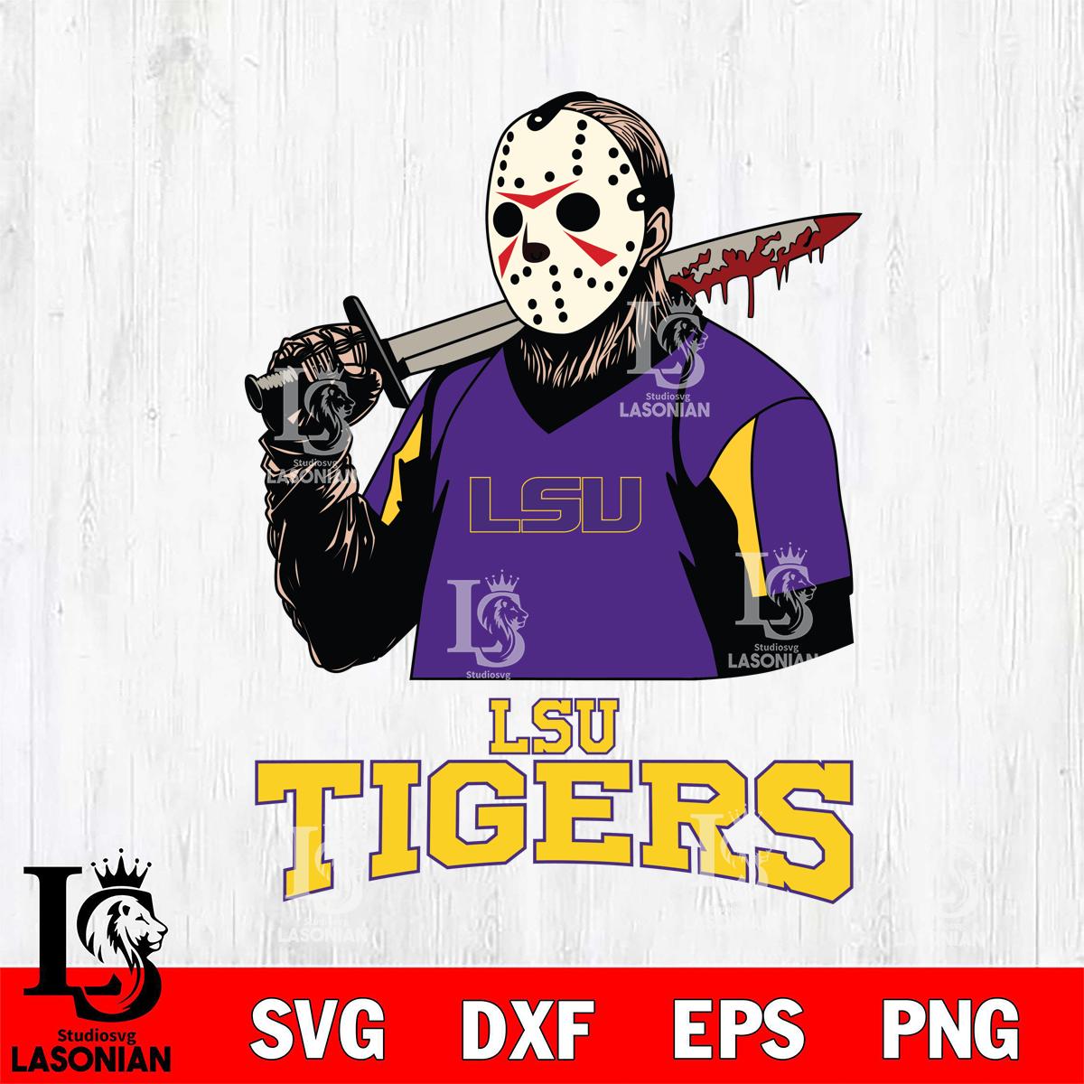 LSU Tigers Jason Voorhees 11 – lasoniansvg