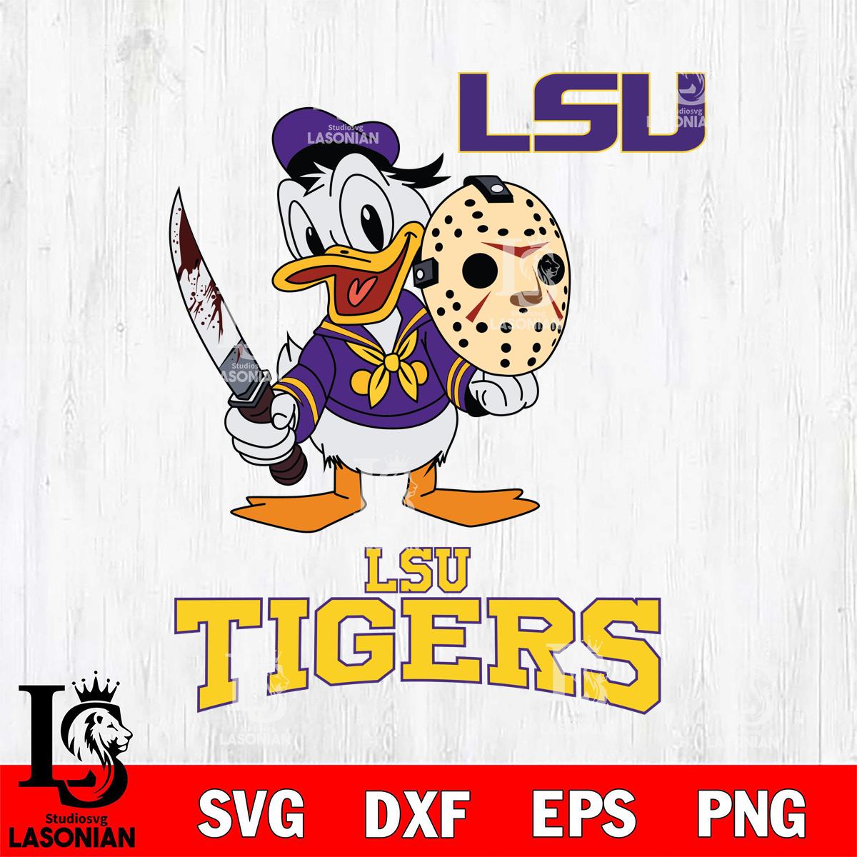 LSU Tigers Jason Voorhees 12 – lasoniansvg