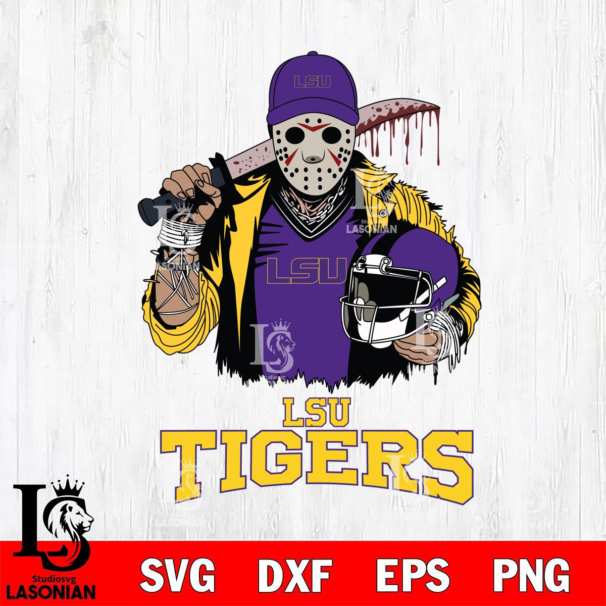 LSU Tigers Jason Voorhees 2 – lasoniansvg